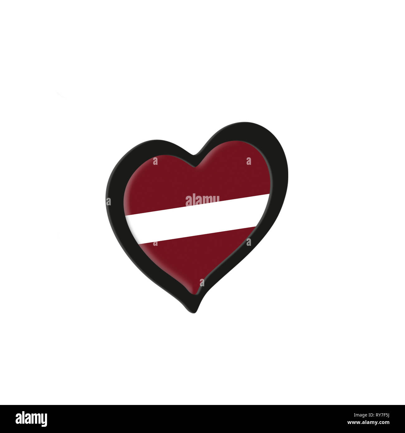 Heart Flag High Resolution Stock Photography and Images - Alamy