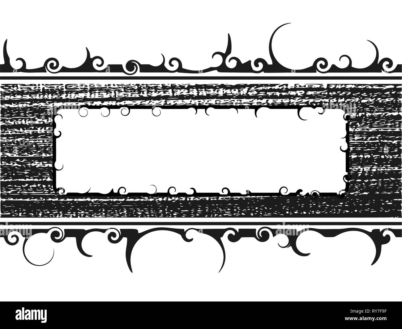 Abstract Grunge Frame Stock Vector Image & Art - Alamy