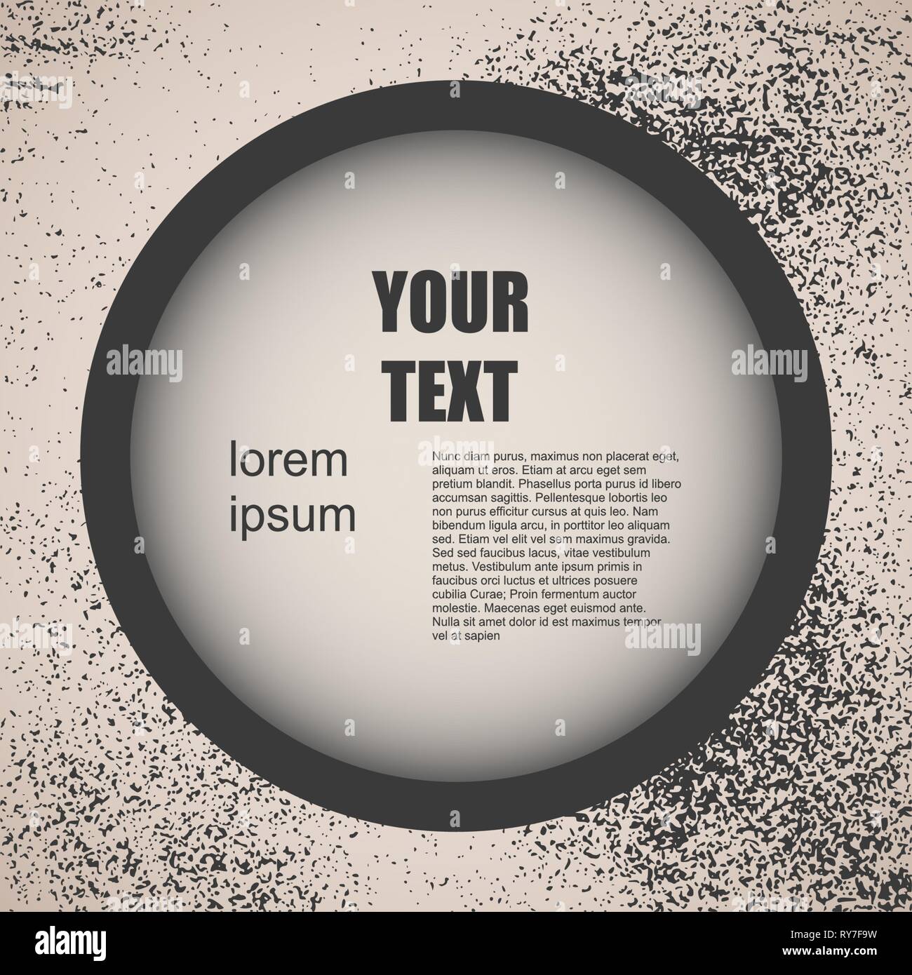 round text space Stock Vector Image & Art - Alamy