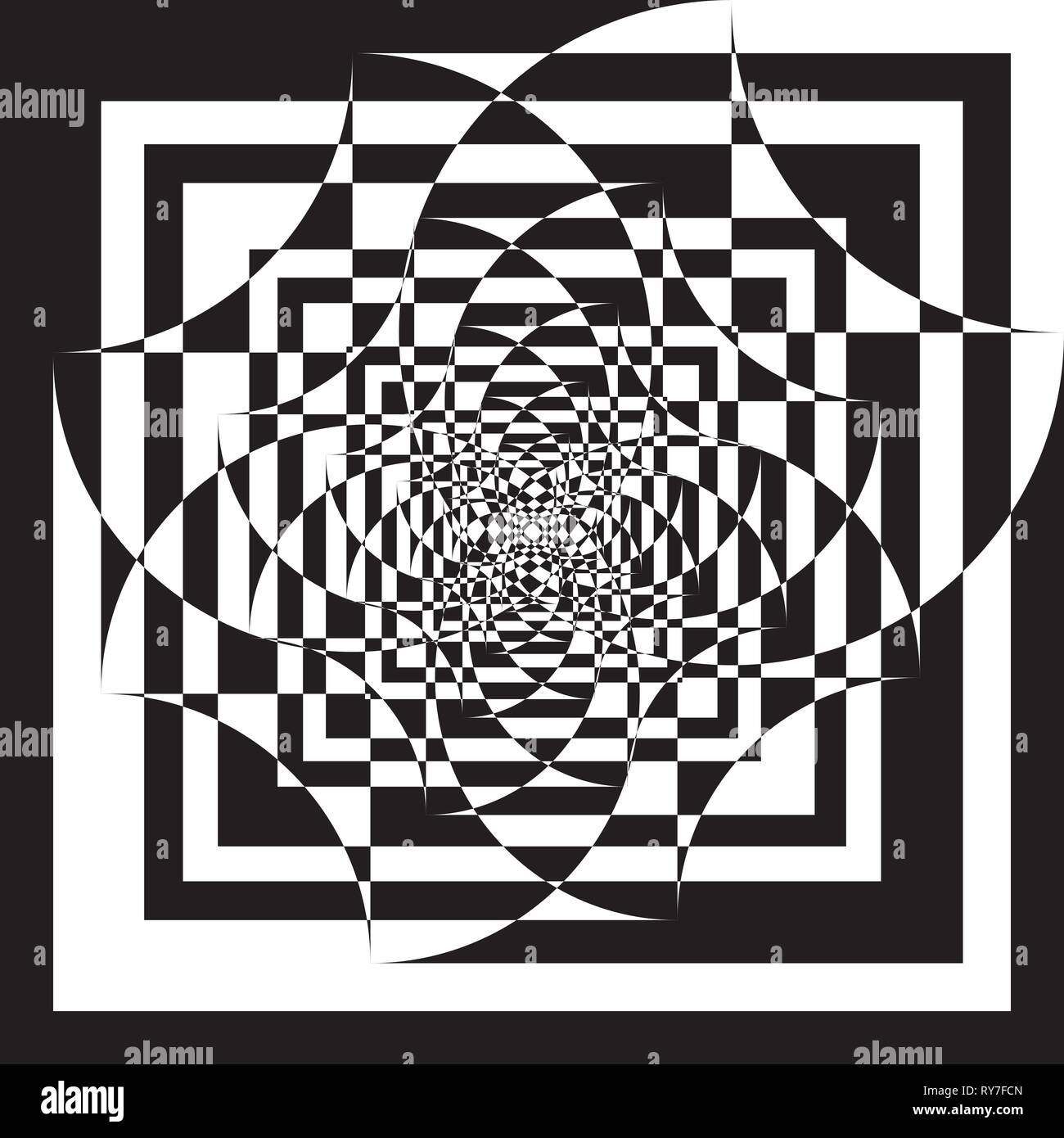 Arabesque pseudo tridimensional flight impression on transparent ...