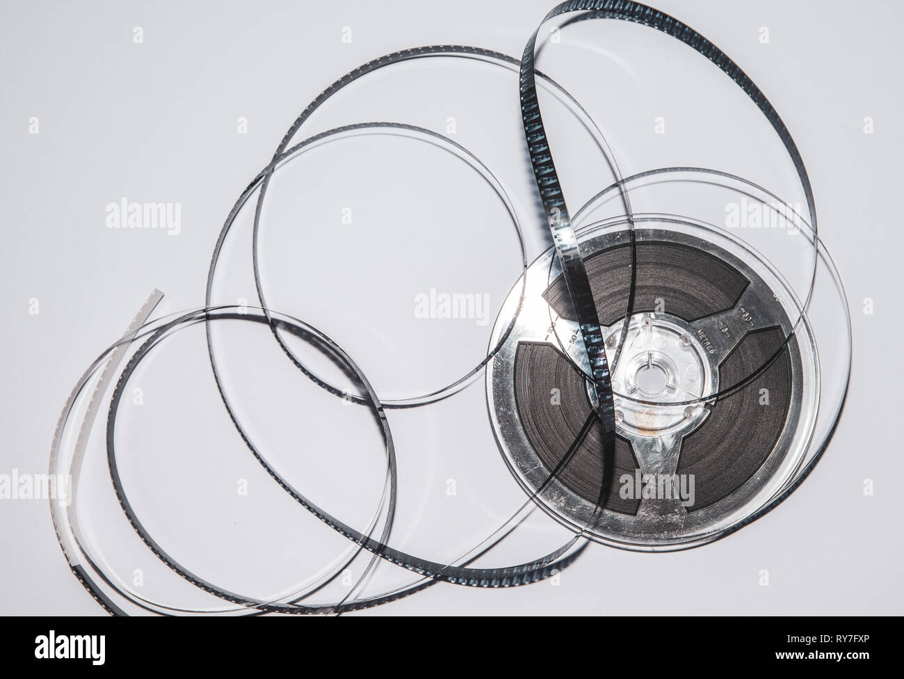 vintage cine super 8 film on spool Stock Photo - Alamy