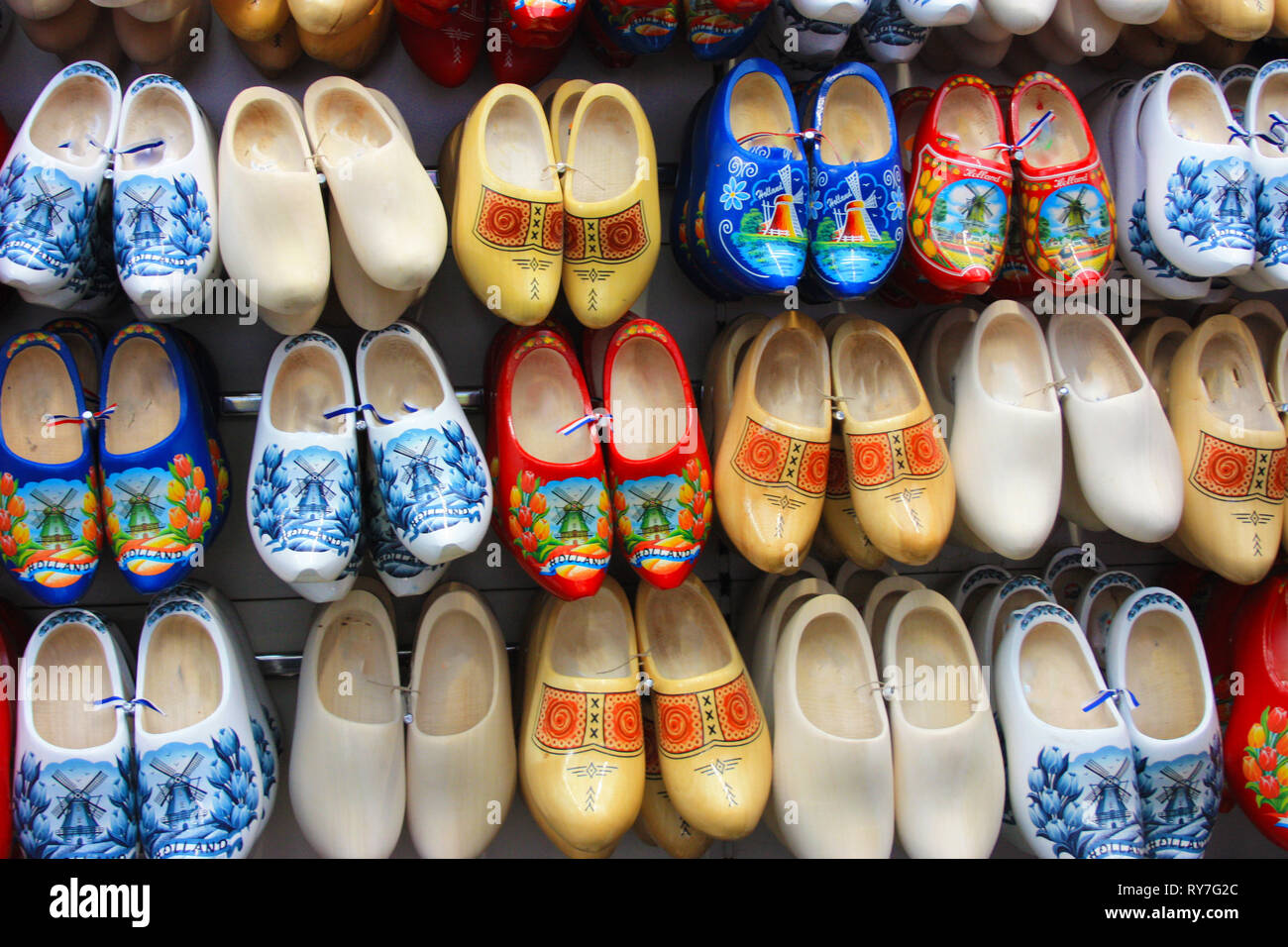 Dutch clogs known all over the world. souvenirs from amsterdam Stock ...