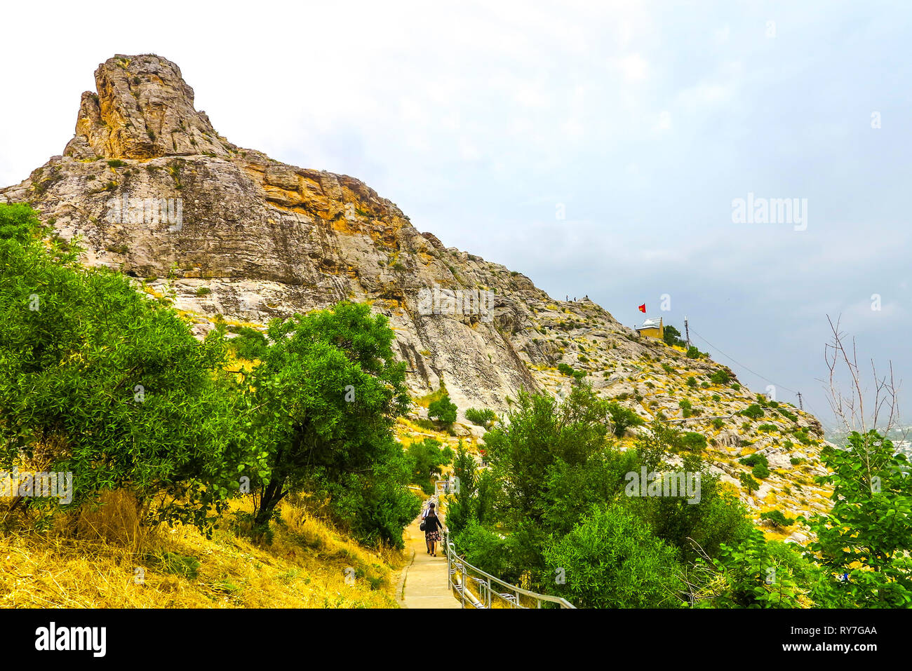 Osh Sulayman Mountain Too Rock Throne Path Way to the Peak View Point ...