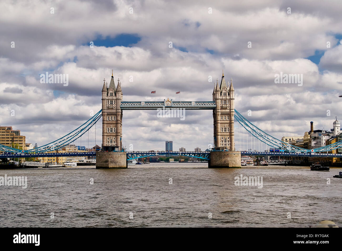 in front of tower bridge in London Stock Photo - Alamy