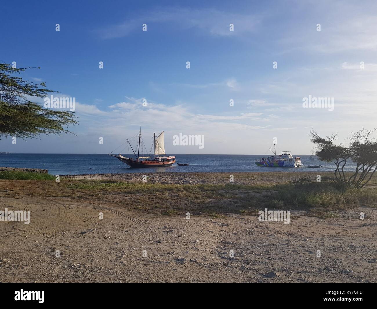 Big sailing boat on beautiful hi-res stock photography and images - Alamy
