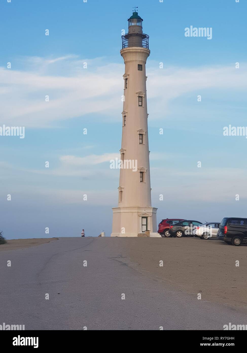 Beautiful isolated lighthouse of Aruba Stock Photo - Alamy