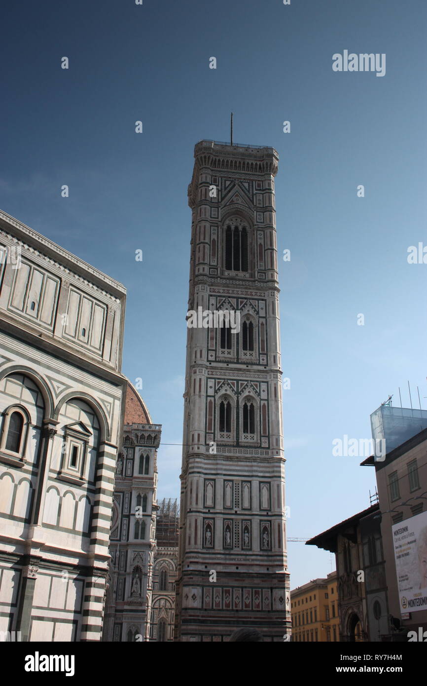 famous monument in Florence's Duomo square in Florence Stock Photo - Alamy