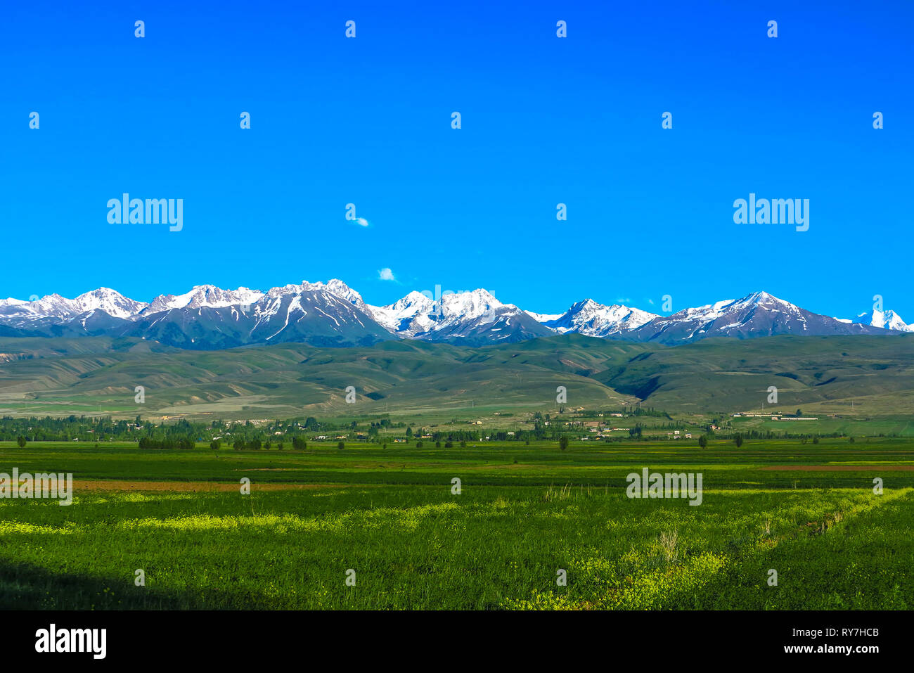 Karakol Gorge Resort with Landscape Snow Capped Terskey Ala Too ...