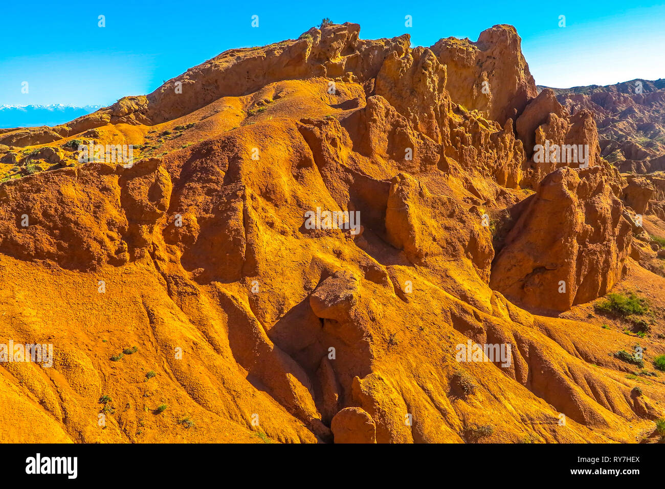 Tosor Fairy Tale Skazka Canyon Red Orange Colored Rock Formation ...