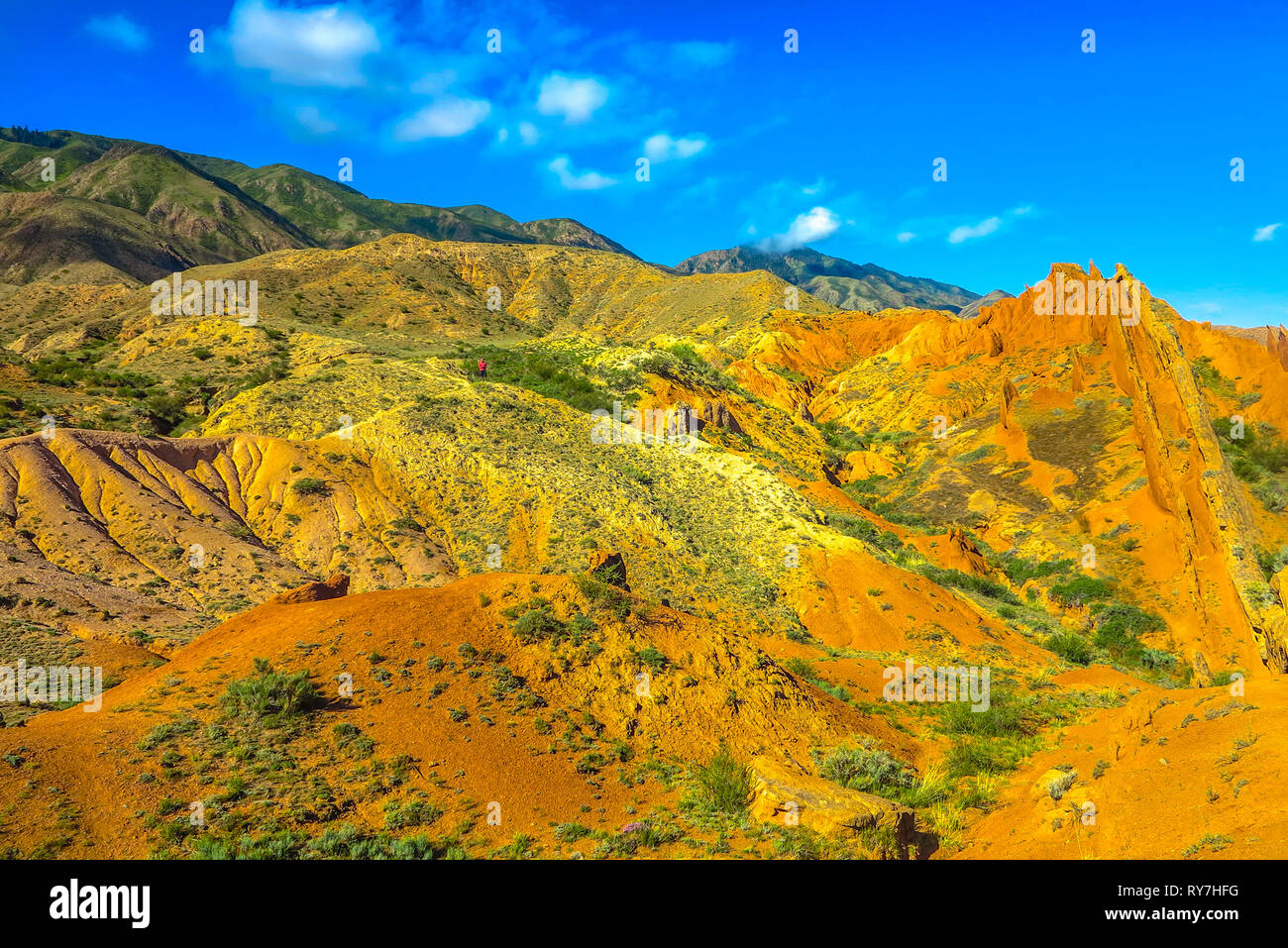 Tosor Fairy Tale Skazka Canyon Red Orange Colored Rock Formation ...