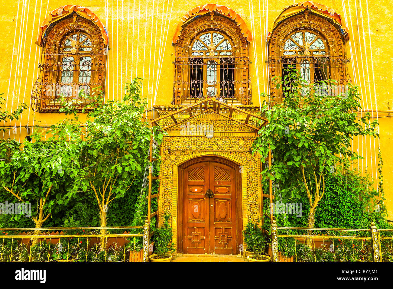 Kashgar Old Town Common Uyghur Architecture Apartment Buildings Facade ...