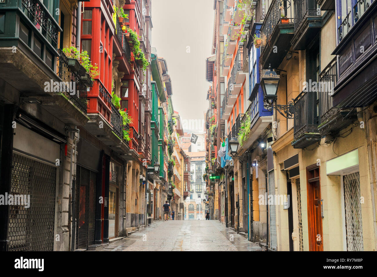 Bilbao old town hi-res stock photography and images - Alamy