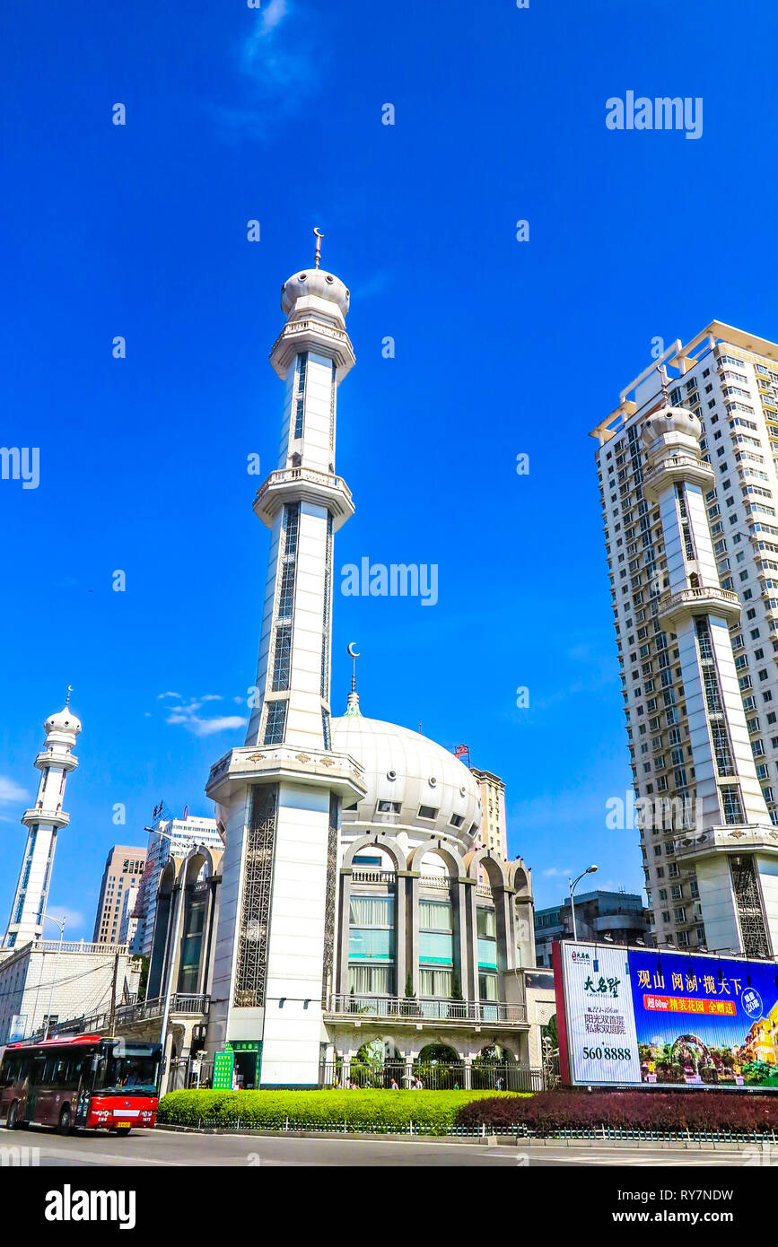 Lanzhou Xiguan Mosque Minaret with Back View Point Stock Photo - Alamy