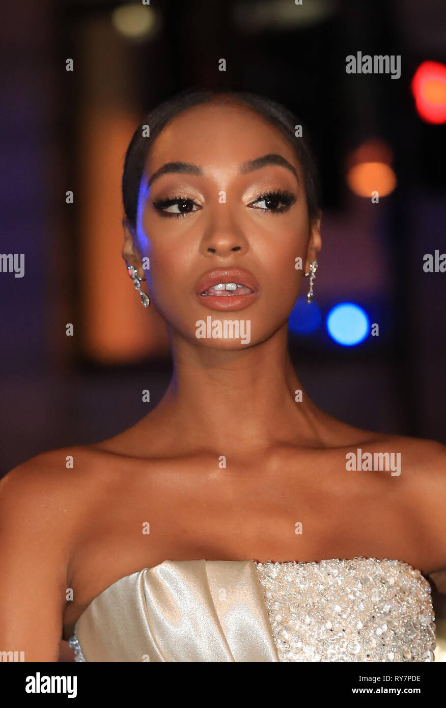 Model Jourdan Dunn arrives for the 2019 Portrait Gala at the National ...