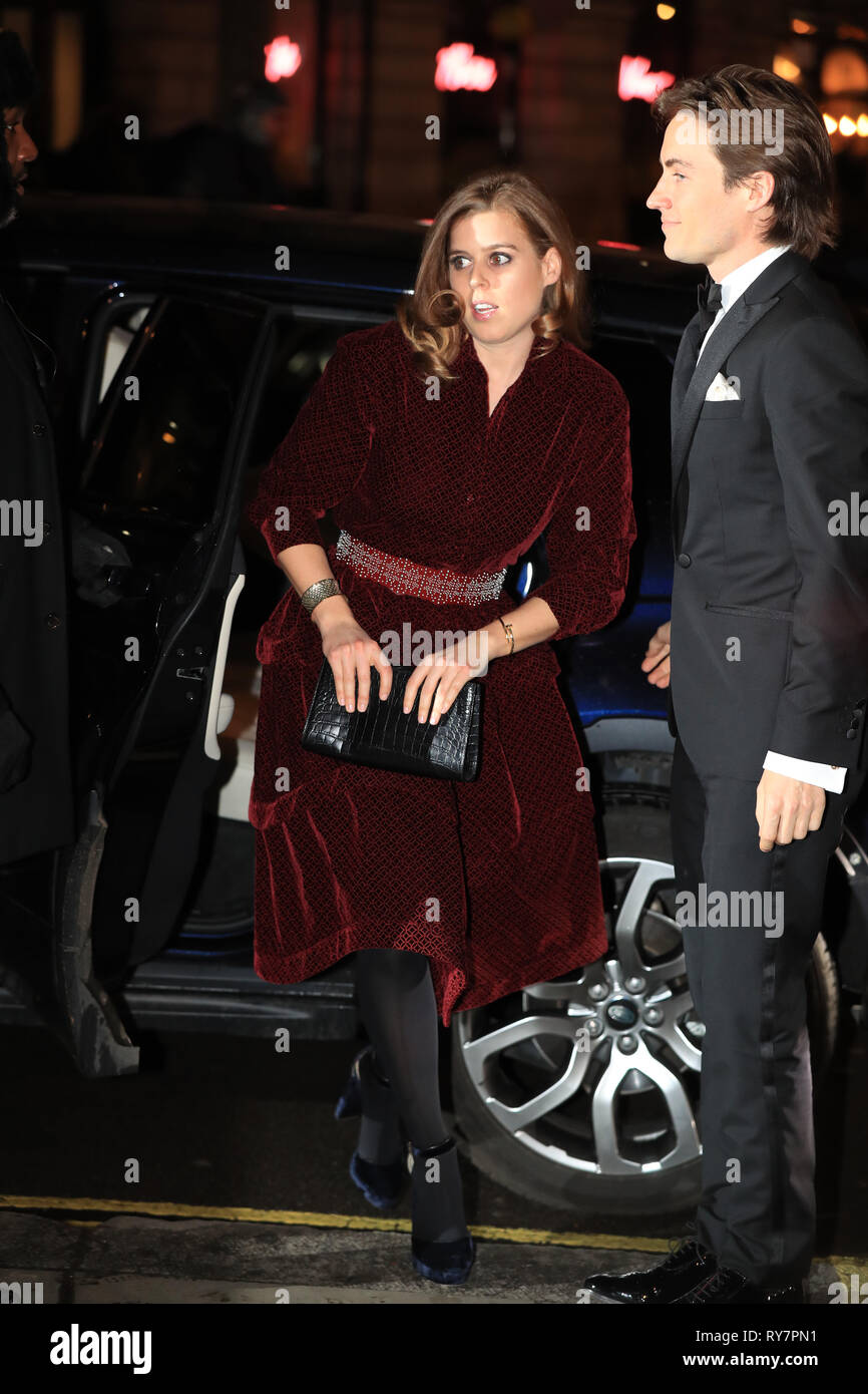 Princess Beatrice arrives for the 2019 Portrait Gala at the National ...