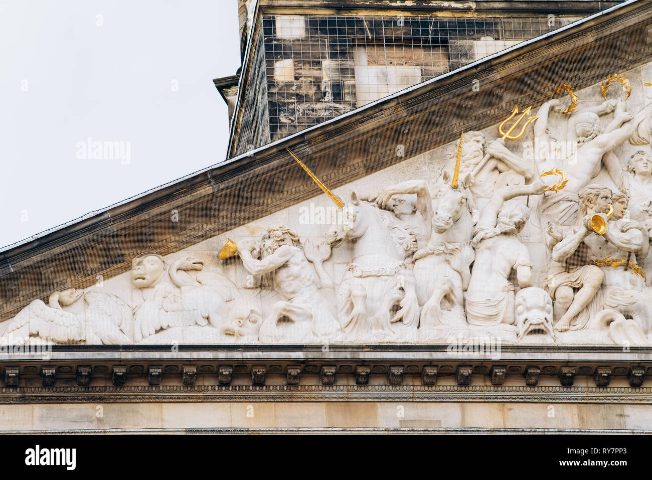 Amsterdam royal palace sculptures hi-res stock photography and images ...
