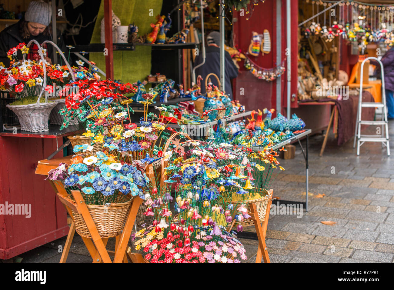 Christmas market at Am Hof square, Vienna, Austria Stock Photo - Alamy