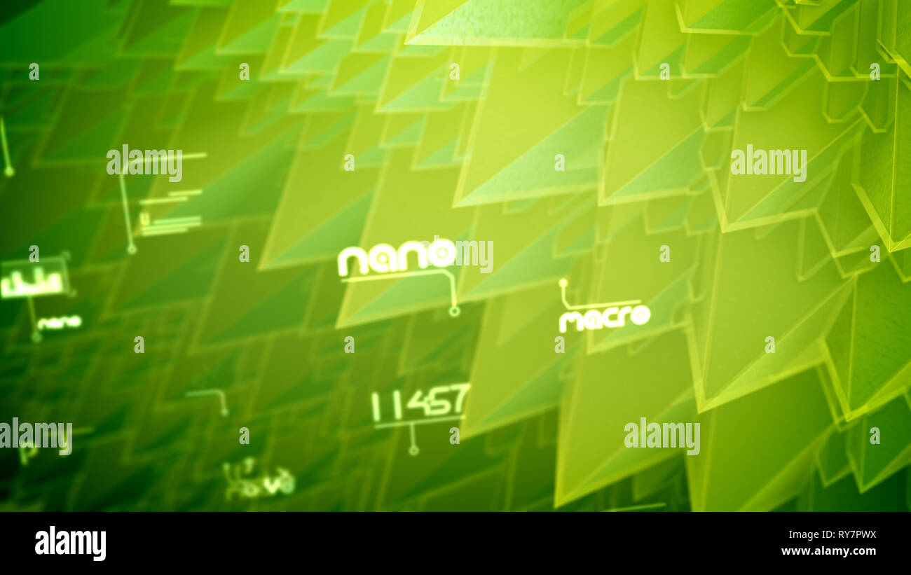 Striking 3d illustration of nano pyramids with spiky and steep slopes ...