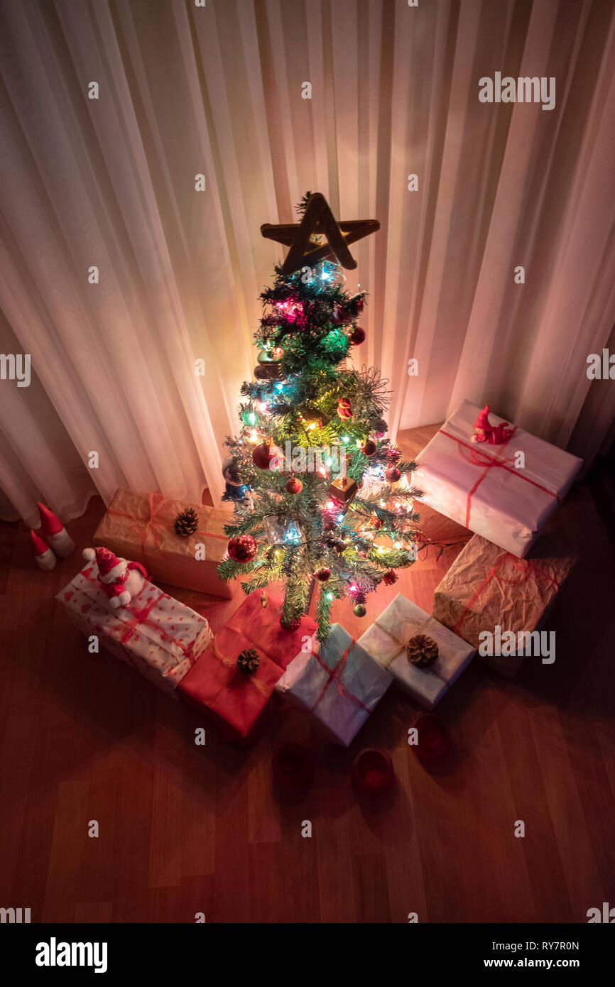 Christmas Tree with Gifts,Christmas concept Stock Photo - Alamy