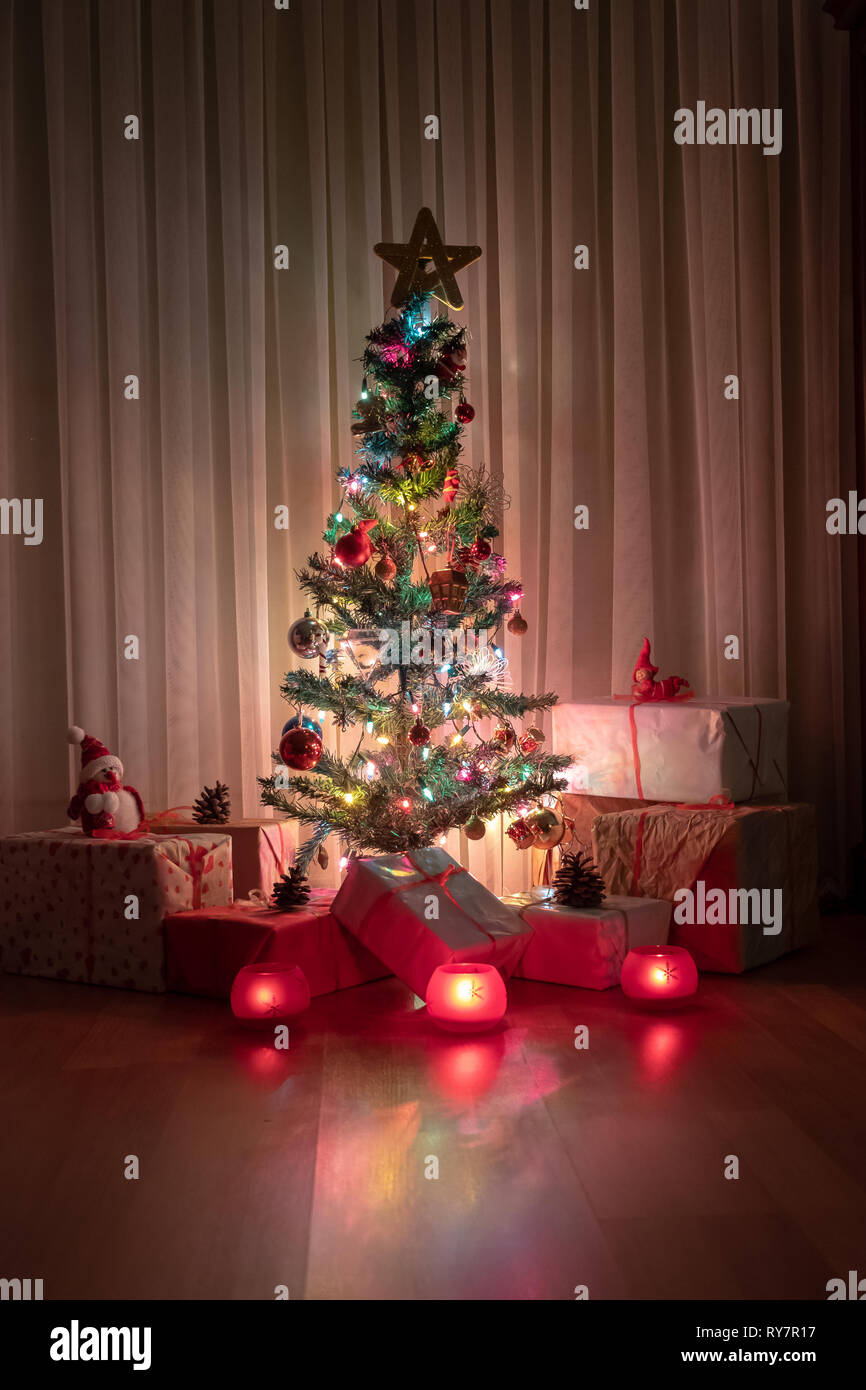 Christmas Tree with Gifts,Christmas concept Stock Photo - Alamy