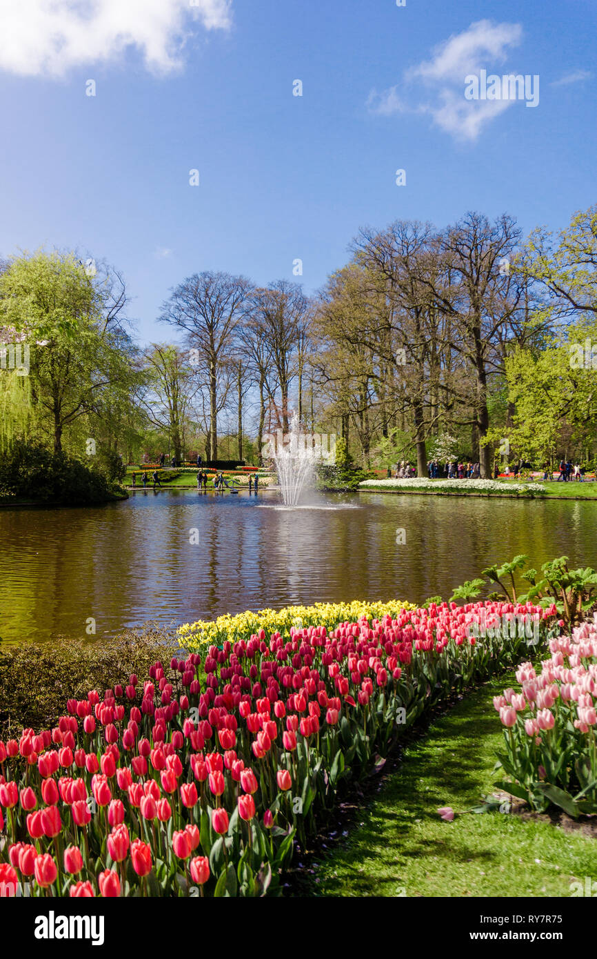 Colourful Spring Formal Garden Stock Photo - Alamy