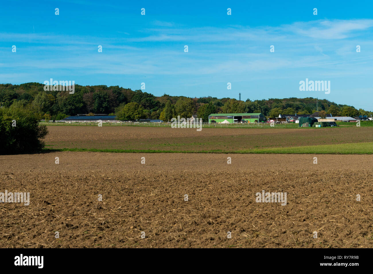 countryside around a farm Stock Photo - Alamy