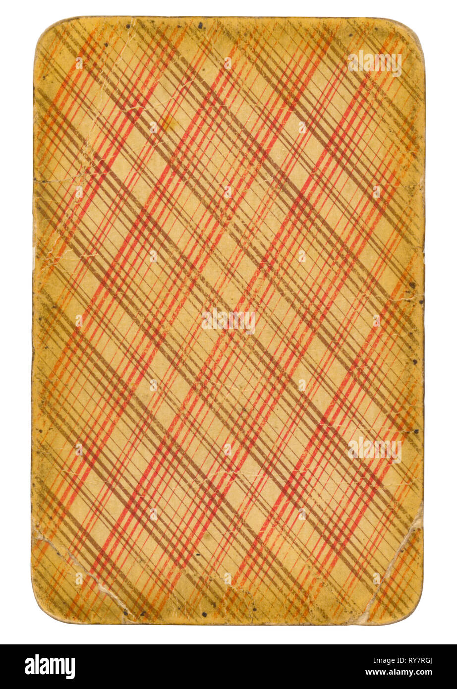 Back of playing card vintage Cut Out Stock Images & Pictures - Alamy