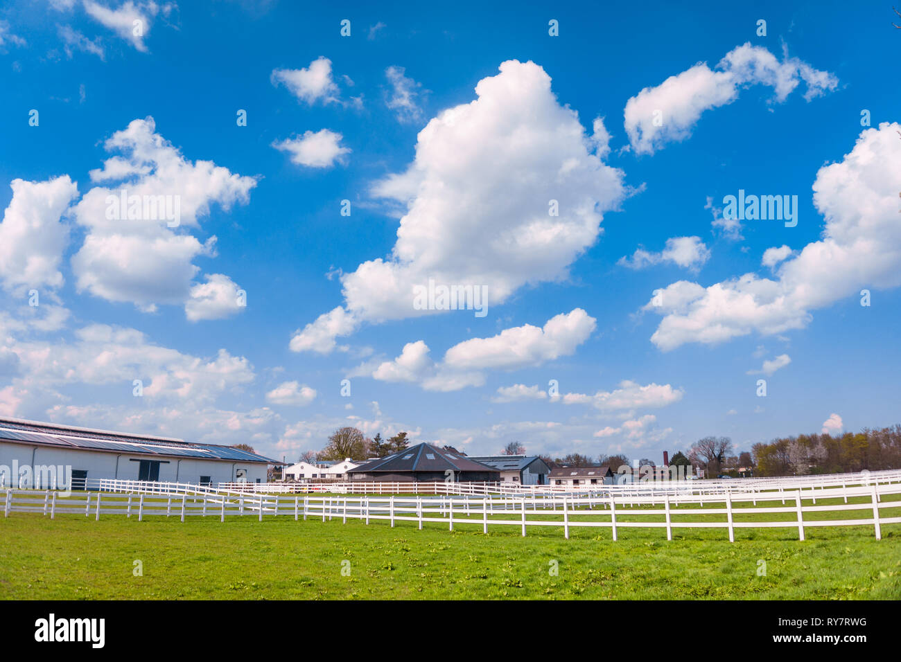Western Ranch Achtergrond Ranch House Wallpaper