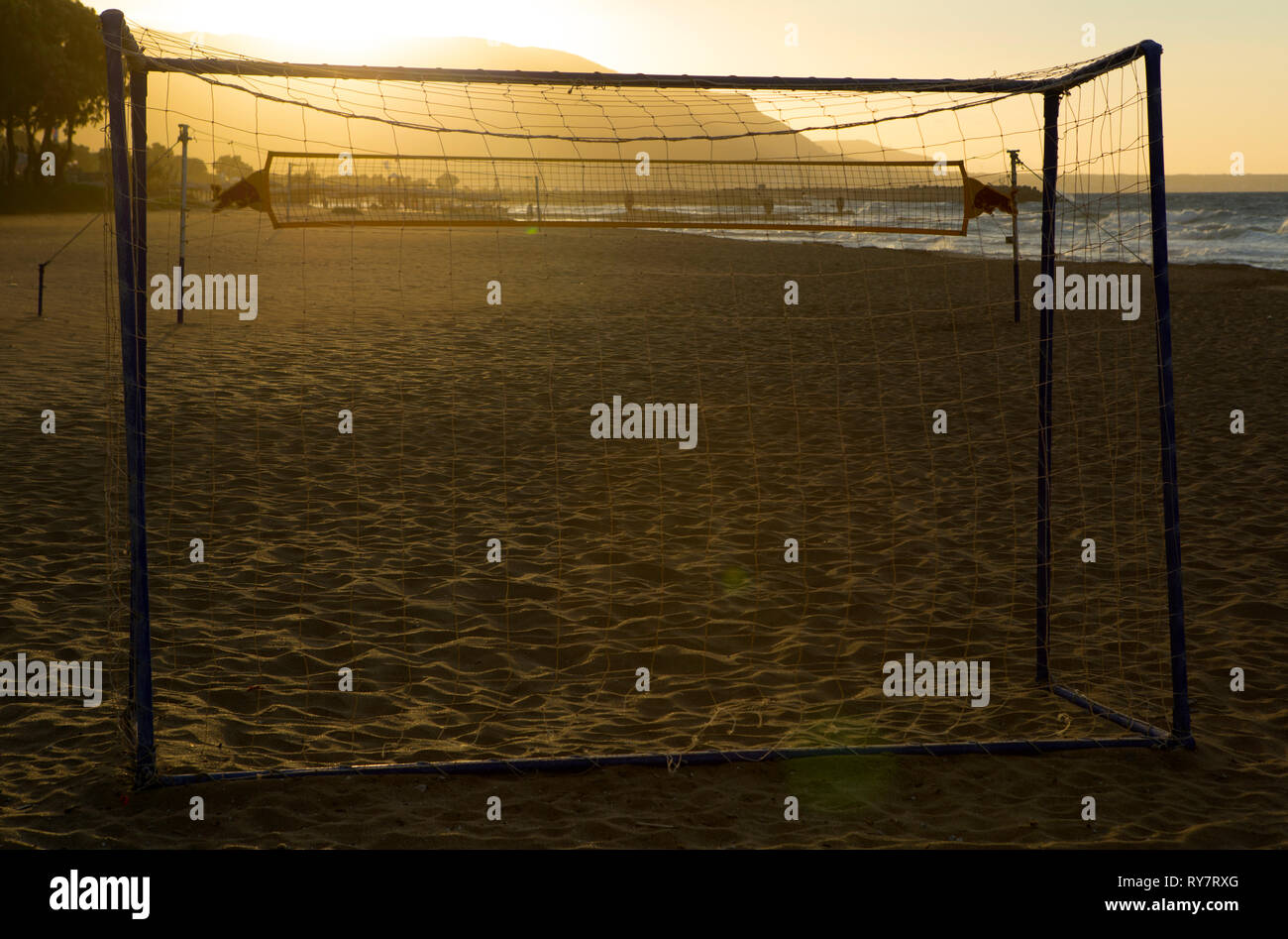 Goal on beach hi-res stock photography and images - Alamy