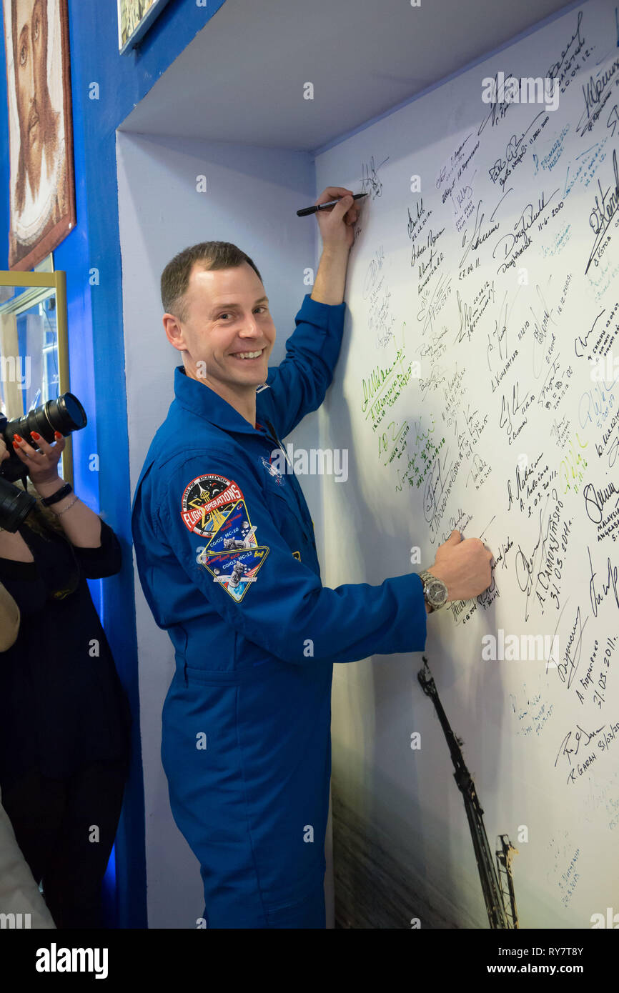 International Space Station Expedition 59 crew member Nick Hague of ...