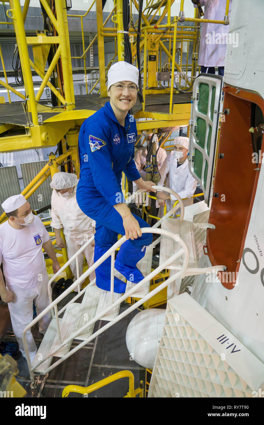 International Space Station Expedition 59 crew member Christina Koch of ...