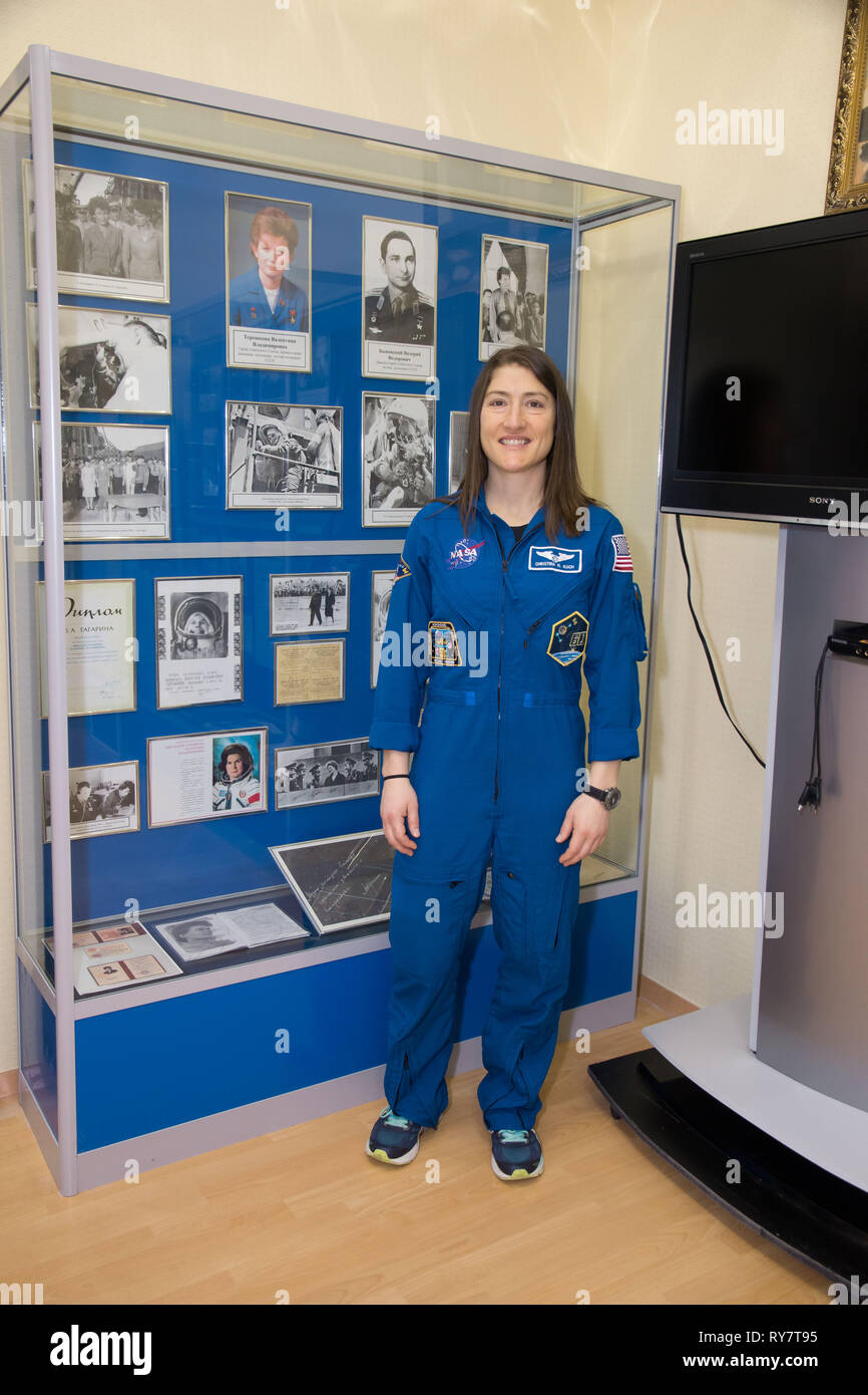 International Space Station Expedition 59 crew member Christina Koch of ...