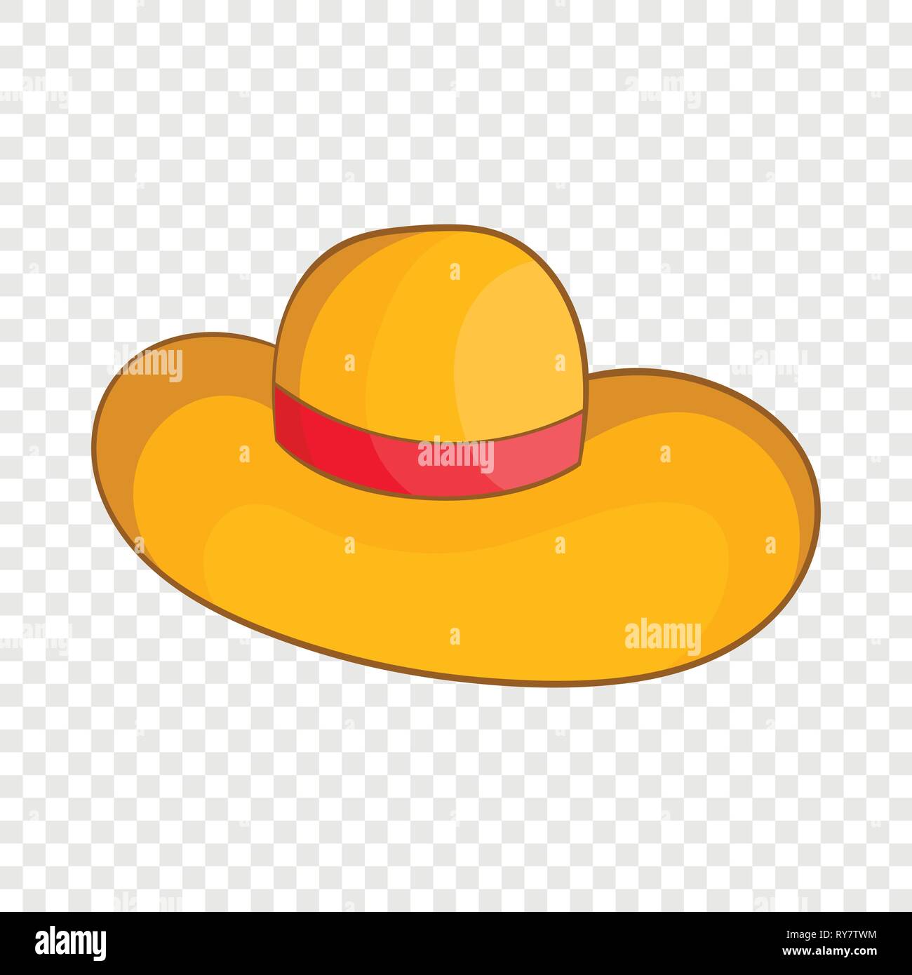 Womens beach hat icon, cartoon style Stock Vector Image & Art - Alamy