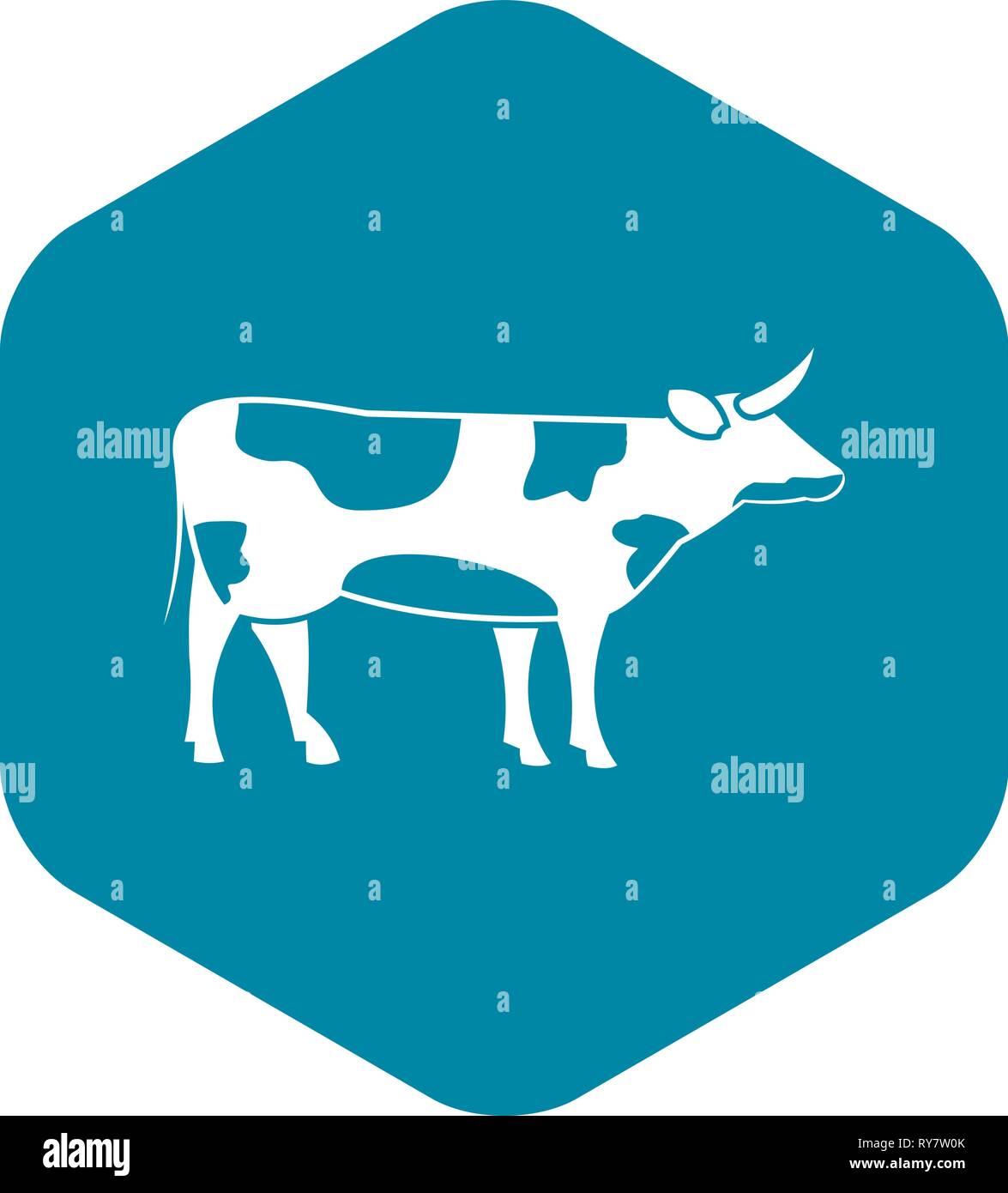 Switzerland cow icon, simple style Stock Vector Image & Art - Alamy