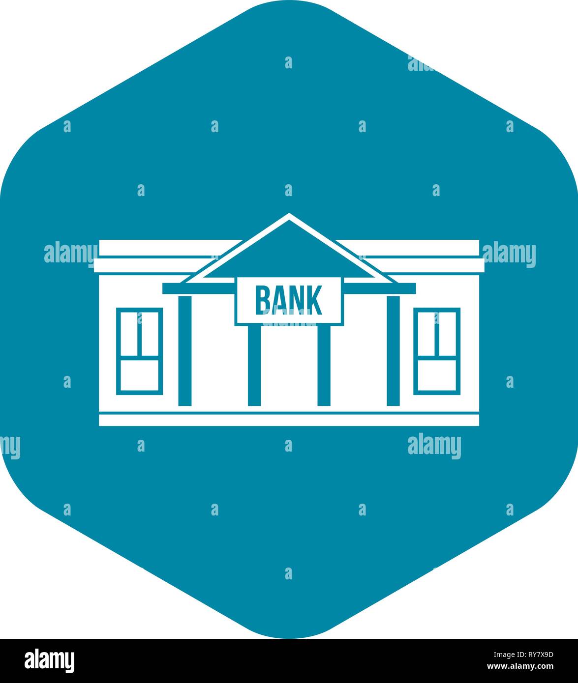 Bank building icon, simple style Stock Vector Image & Art - Alamy
