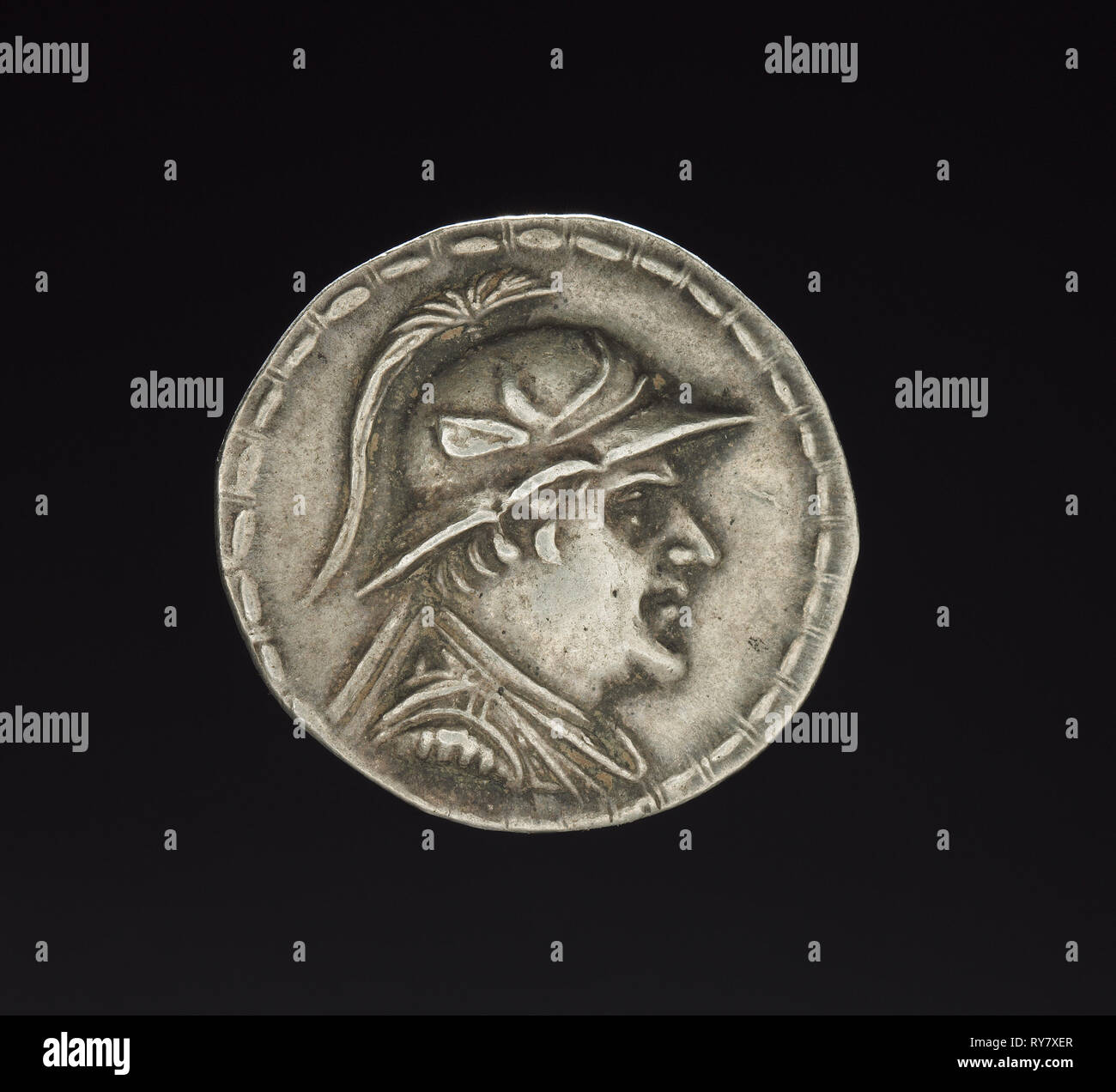 Coin of Eukratides I, 170-145 BC. Afghanistan, Bactria, c. 2nd century ...