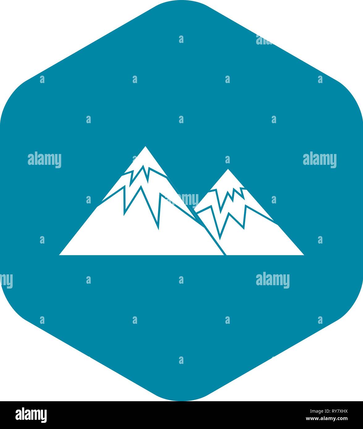 Swiss alps icon, simple style Stock Vector Image & Art - Alamy