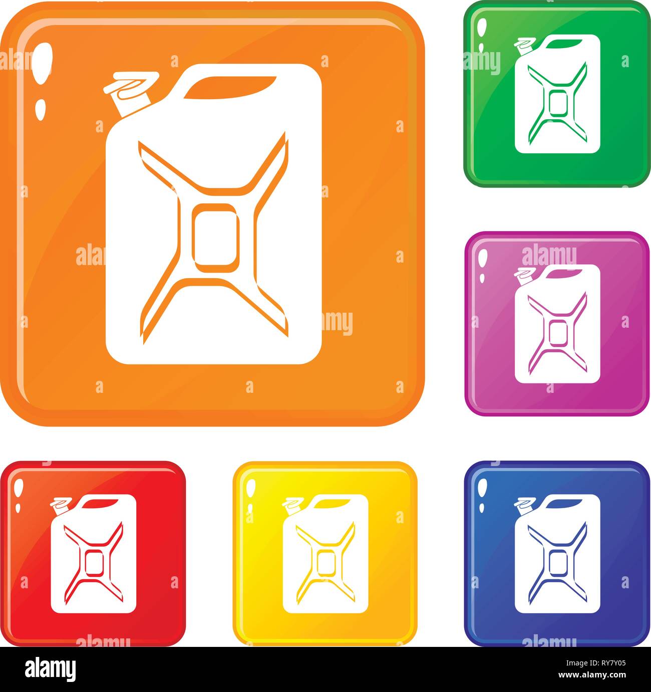 Canister icons set vector color Stock Vector Image & Art - Alamy