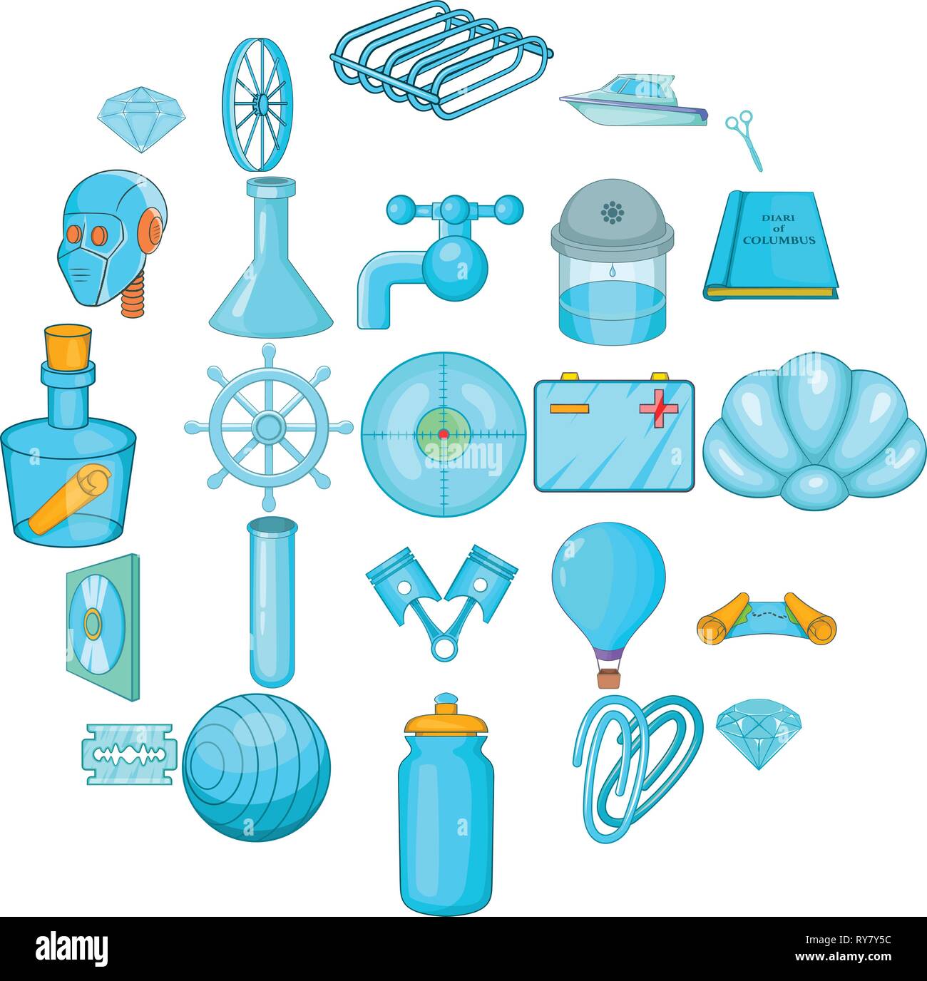 Innovations icons set, cartoon style Stock Vector Image & Art - Alamy