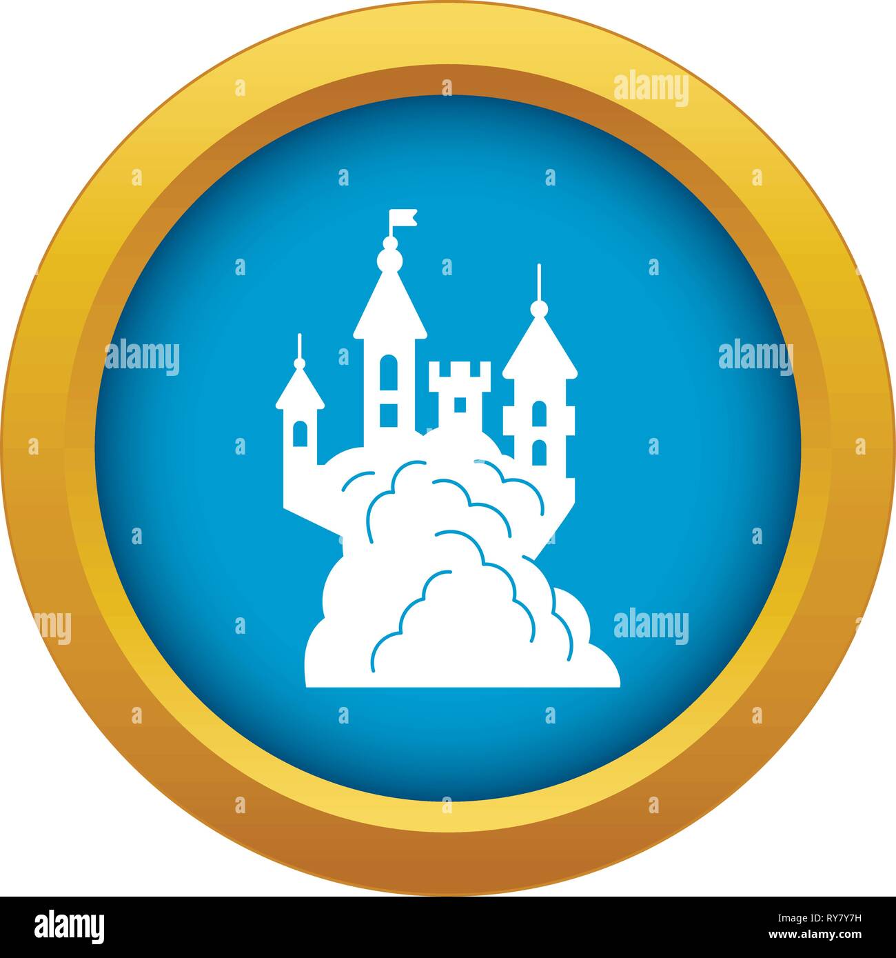 Dark blue castle door Stock Vector Images - Alamy