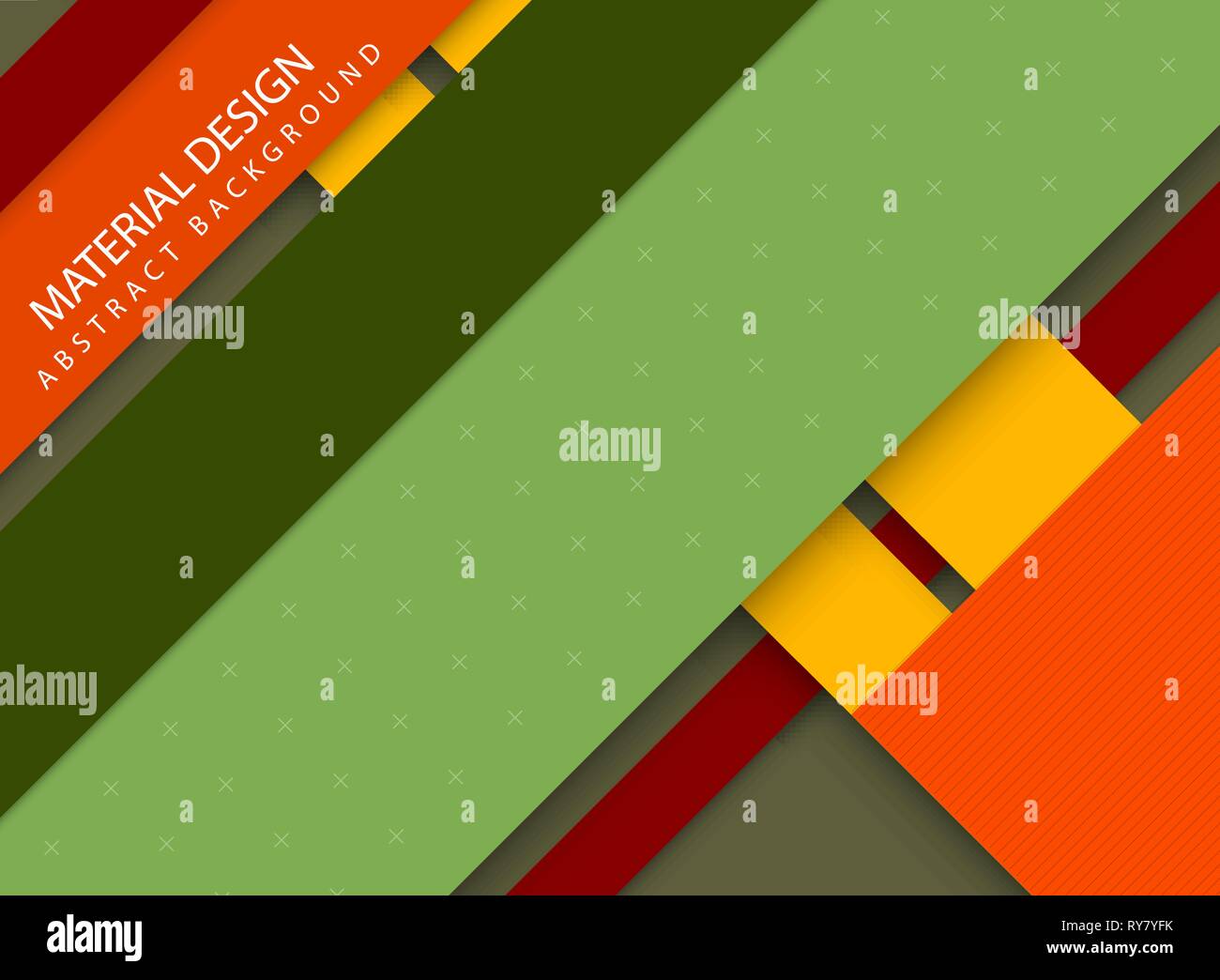 Abstract stripped background - material design style - green, yellow ...