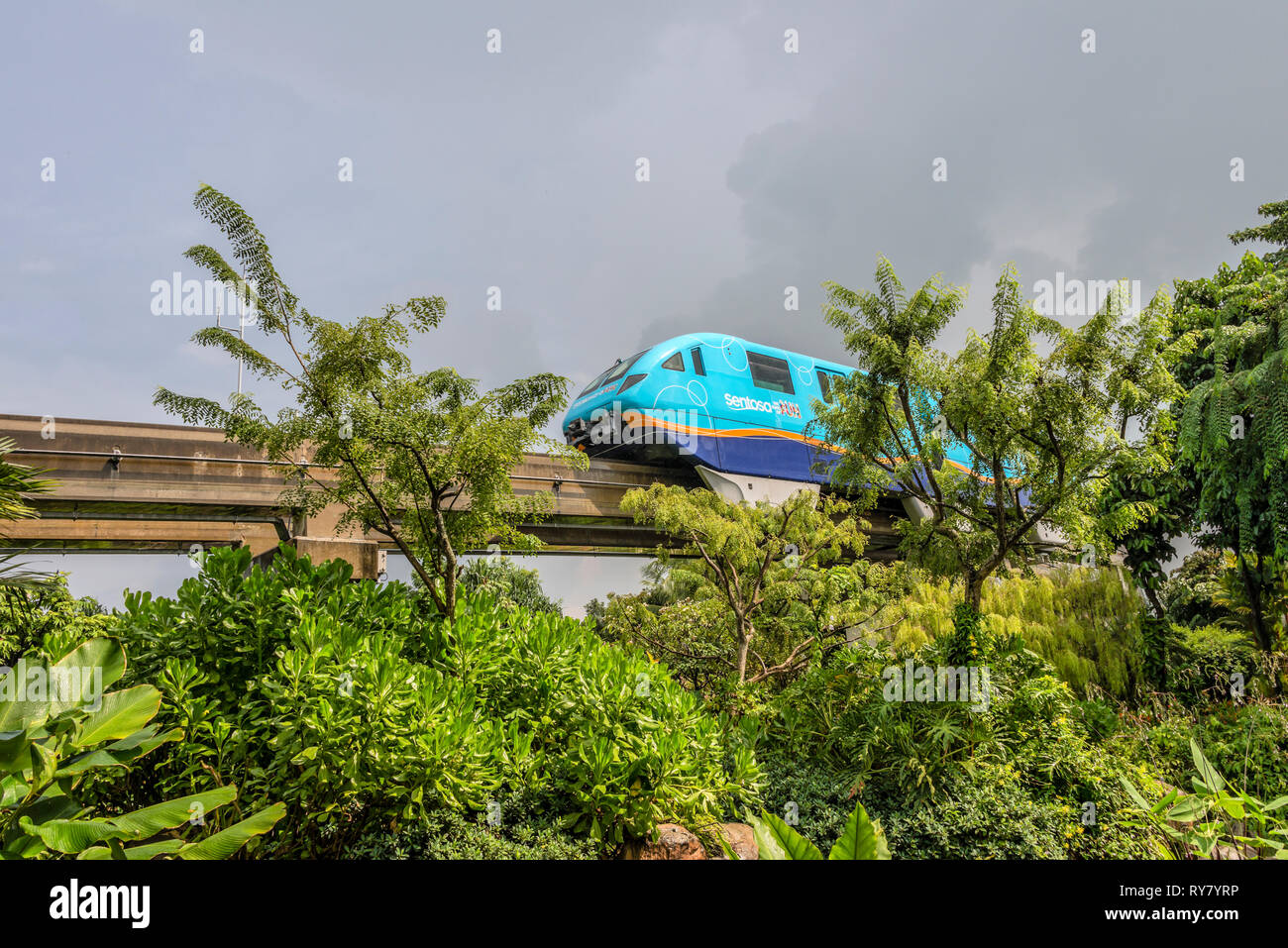 Sentosa island monorail express hi-res stock photography and images - Alamy