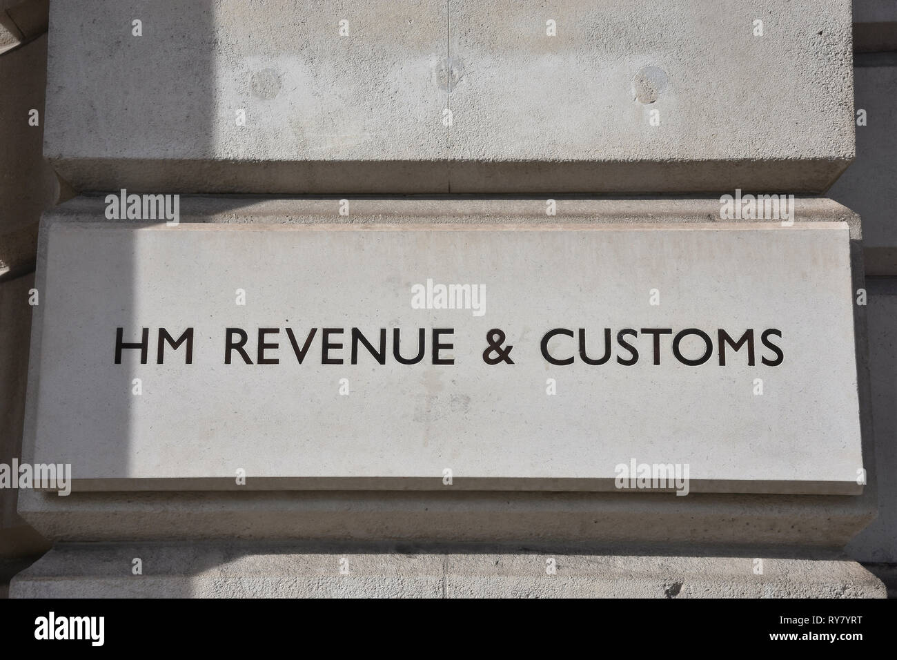 HM Revenue and Customs Sign,Whitehall,Westminster,London. UK Stock ...