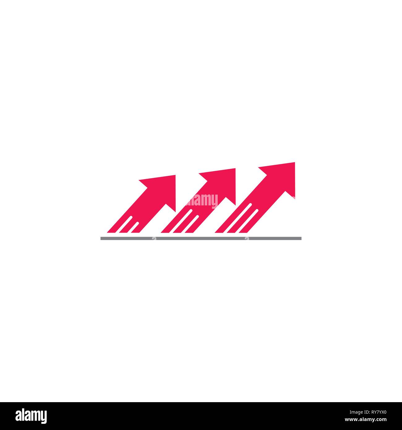 arrows up movement fast simple logo Stock Vector Image & Art - Alamy