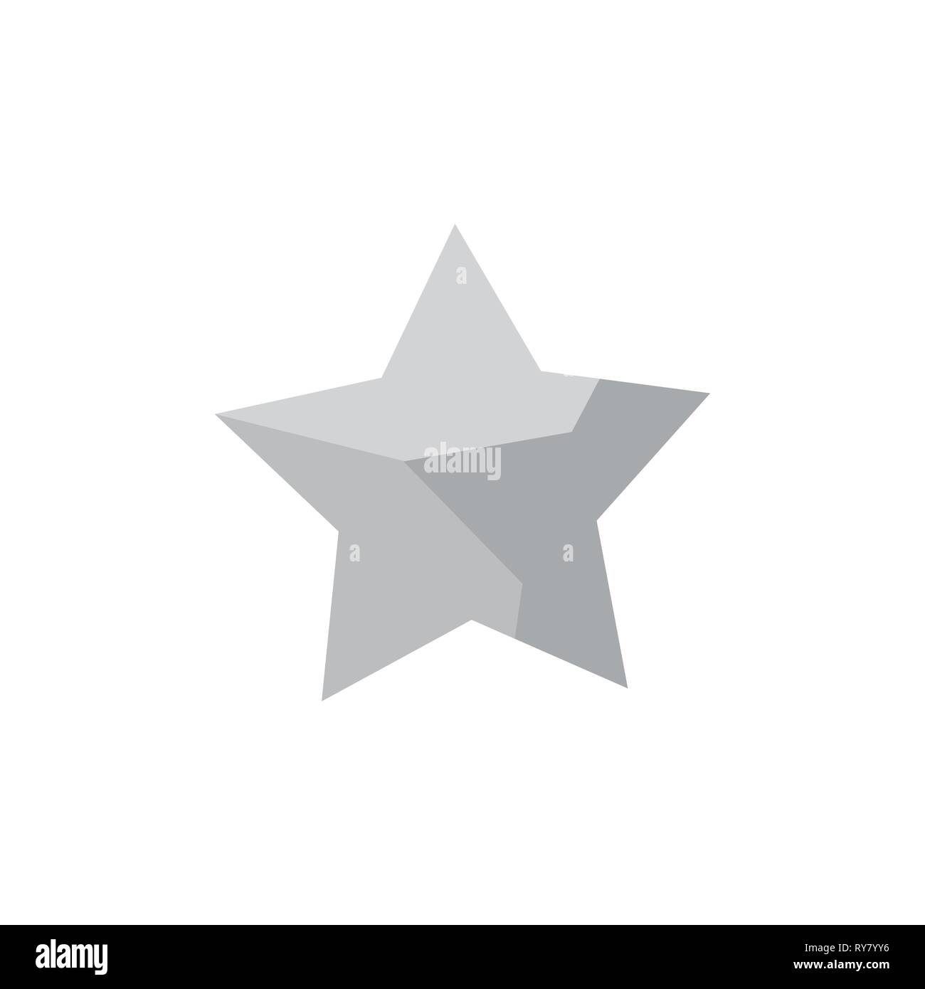 Simple geometric star logo hi-res stock photography and images - Alamy