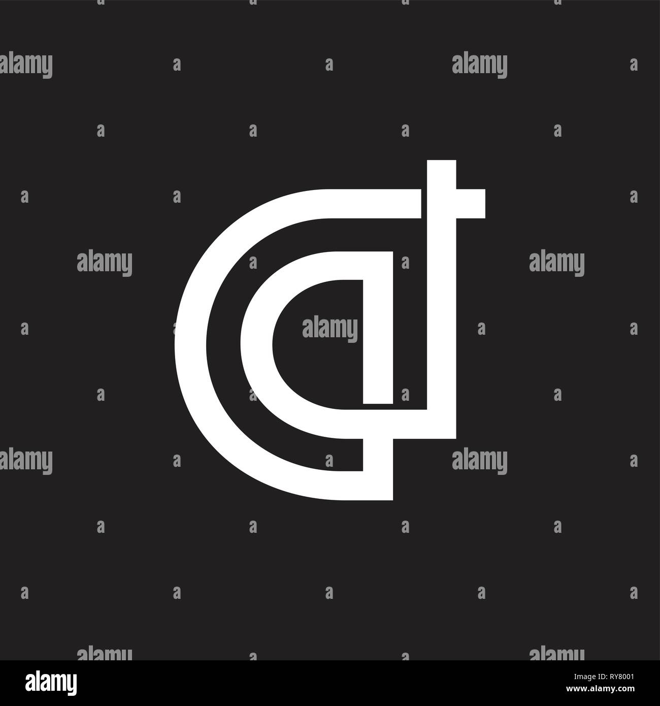 Vector letters overlapping hi-res stock photography and images - Alamy