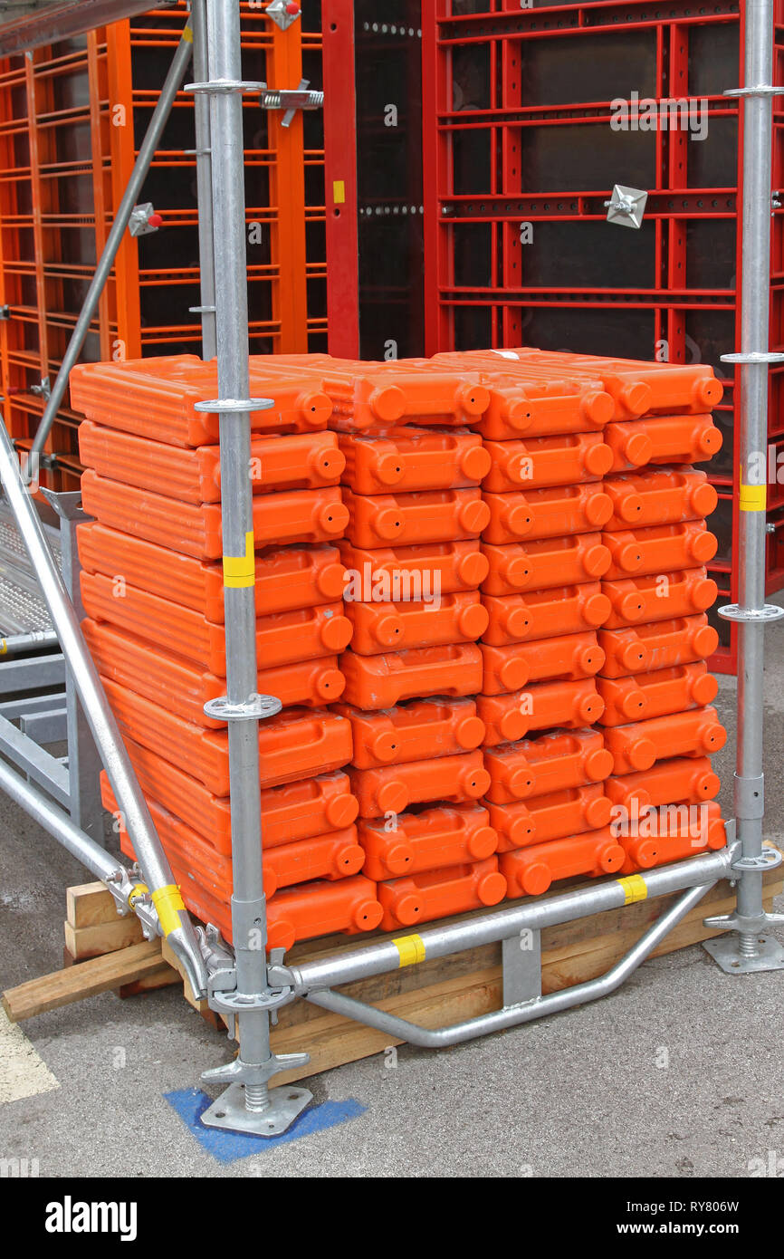 Scaffoldings and Frameworks at Building Construction Site Weight ...