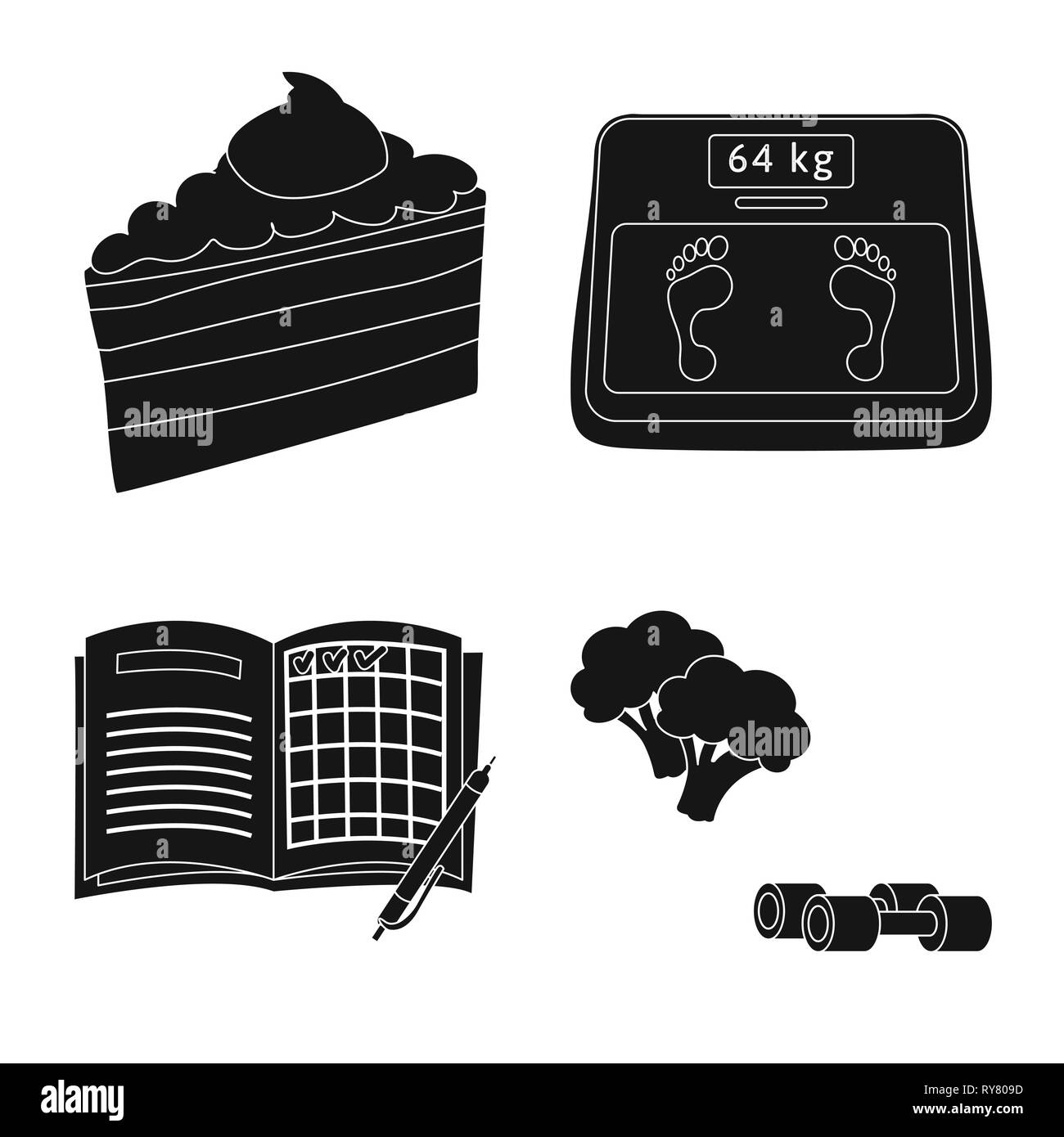 piece,Libra,notepad,broccoli,pie,balance,notebook,vegetable,cake ...