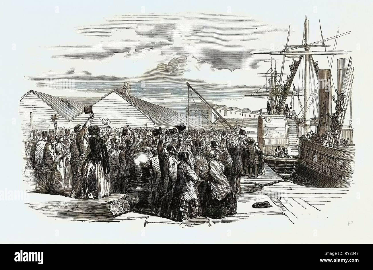 The Landing of Lord Gough at Southampton Stock Photo - Alamy