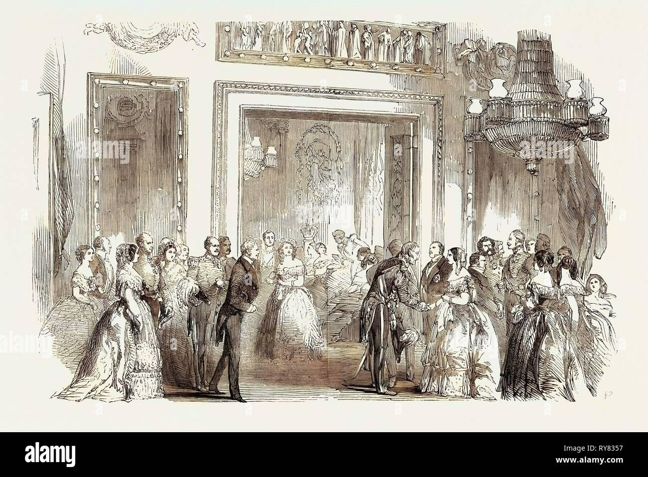 The Viscountess Palmerston's Assembly, the Saloon Stock Photo - Alamy